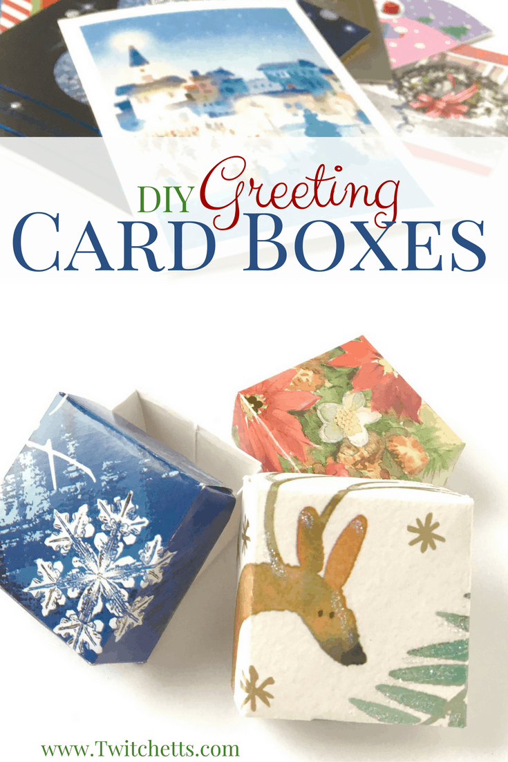 How to make boxes from cards - Twitchetts