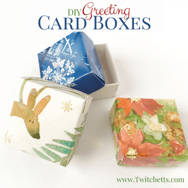 How to make boxes from cards - Twitchetts