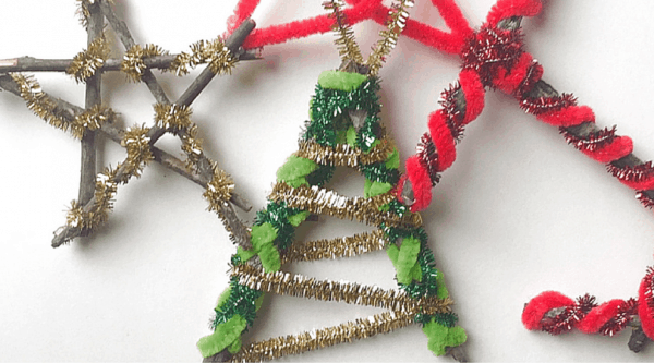 19 easy Christmas Ornaments for kids to make - Twitchetts