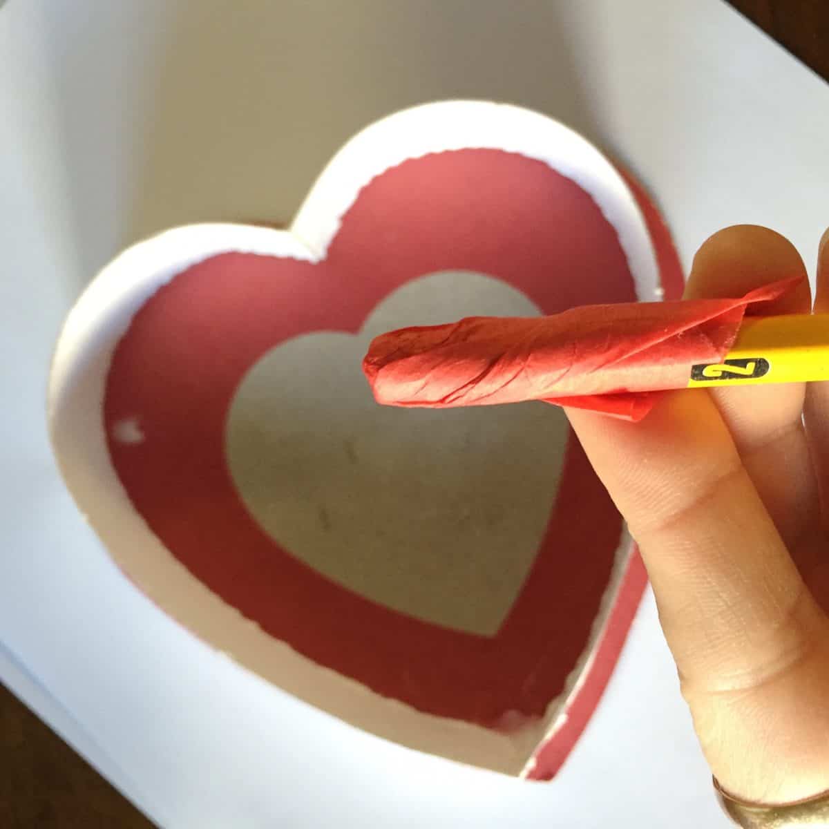 How to make tissue paper hearts using recycled materials - Twitchetts