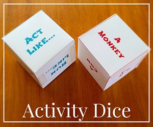 Printable Activity Dice - Animal Dice Games for Kids - Twitchetts
