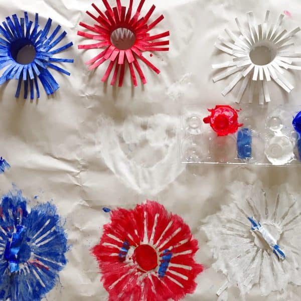 3D Paper Firework Craft ~ Patriotic Crafts for Kids - Twitchetts