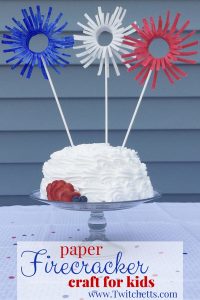 3D Paper Firework Craft ~ Patriotic Crafts for Kids - Twitchetts