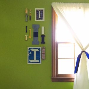 Initial Wall Collage for a Kids' Room - Twitchetts