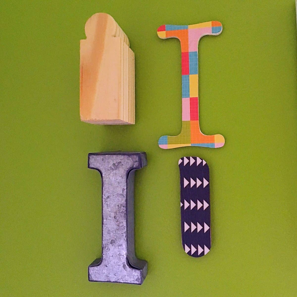 Initial Wall Collage for a Kids' Room - Twitchetts
