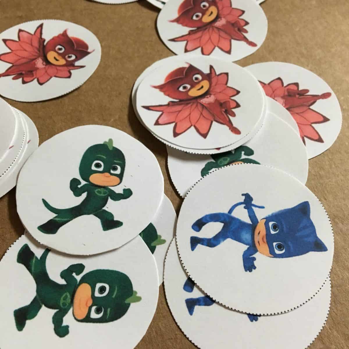 How to make easy PJ Masks party printables - Twitchetts