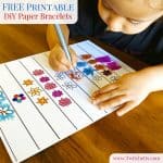 DiY Paper Bracelets for Kids - Free Printable - Twitchetts