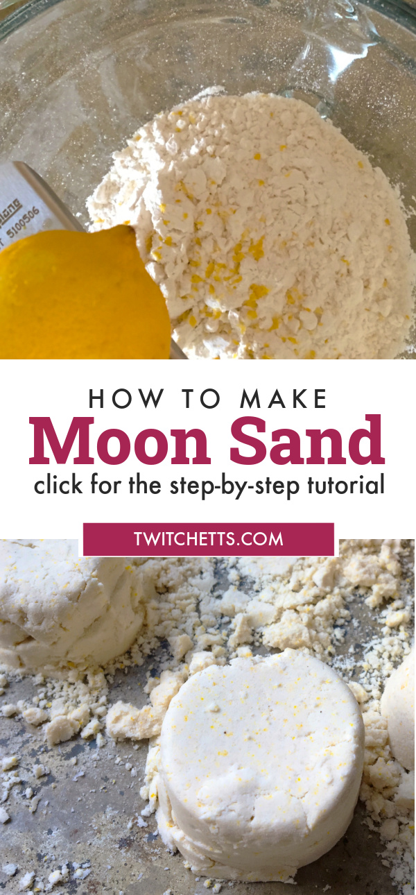 Easy DIY Moon Sand Recipe: Taste-safe sensory fun - Twitchetts