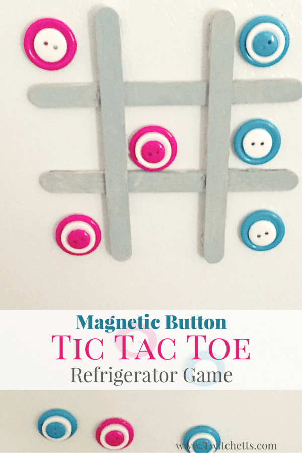 Button Tic Tac Toe - DiY Magnet Game - Twitchetts