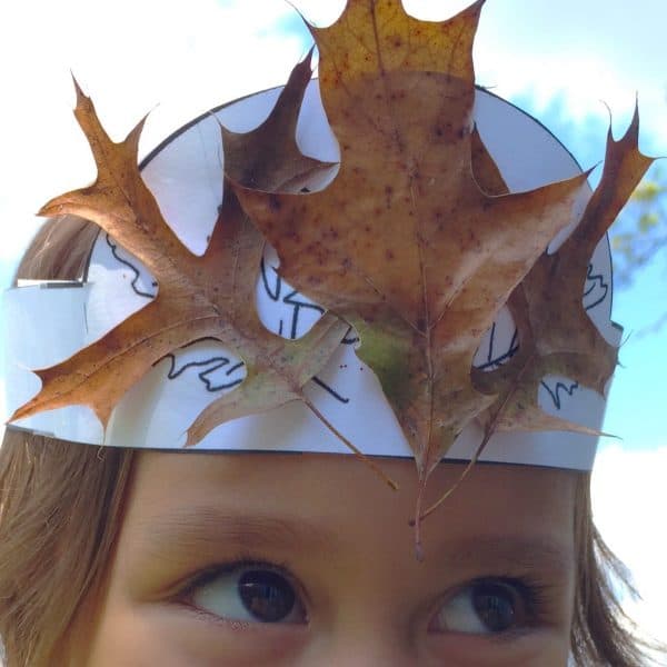 Free Printable Autumn Crown for Fall Dress Up - Twitchetts