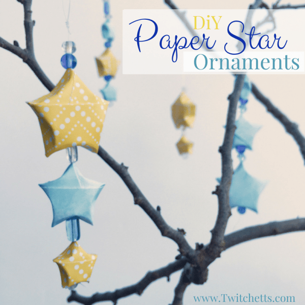 DiY Paper Star Ornaments - Twitchetts