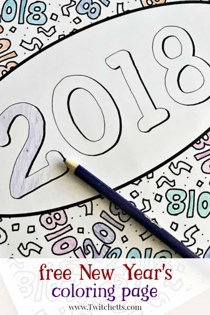 New Year's Eve with Kids - A Coloring Page and Activity Ideas - Twitchetts
