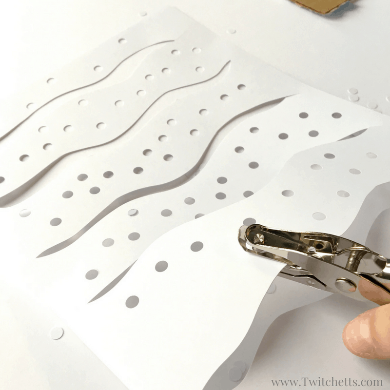 How to make painted Christmas tree art with kids - Twitchetts