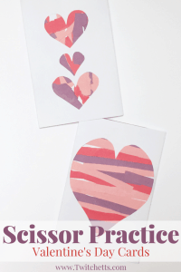 How to make Valentine's Day cards while practicing scissor skills ...