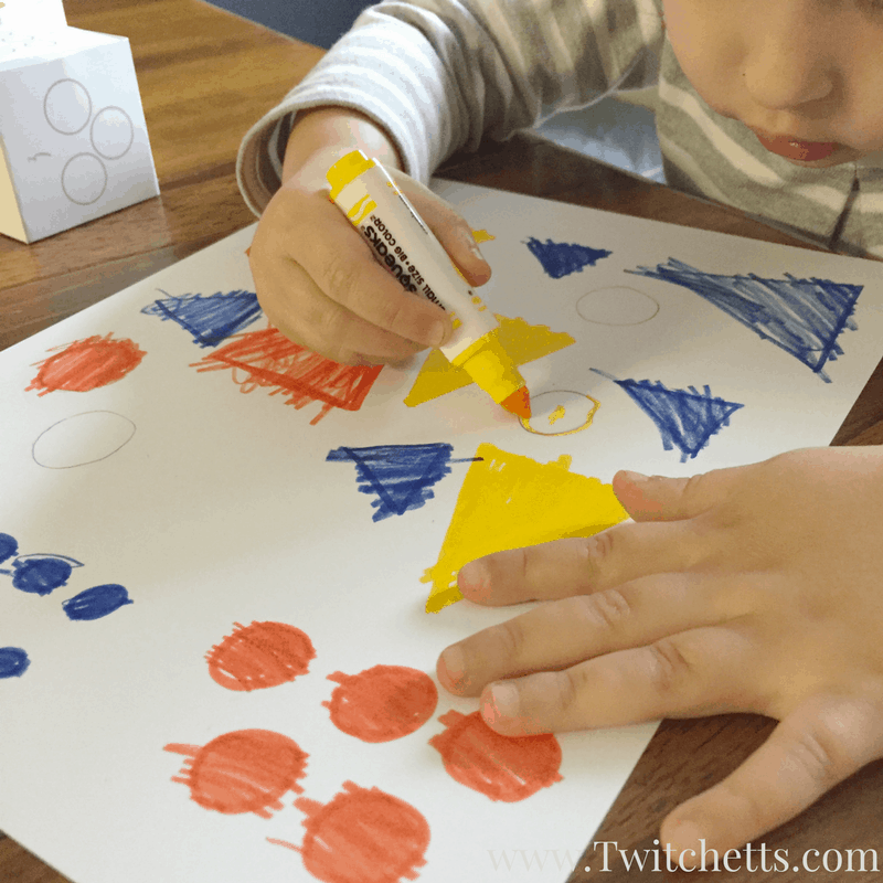 Dice Games for Kids ~ Beginning Shapes, Colors, & Counting Activity Dice