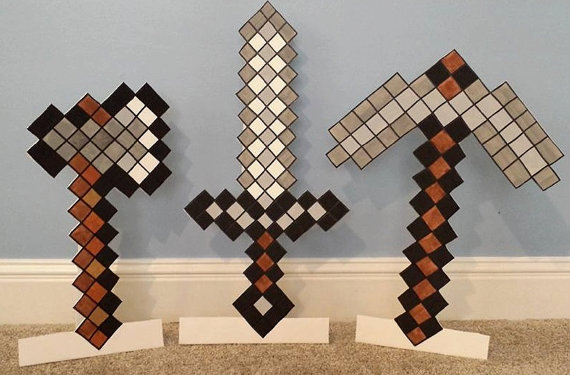 Minecraft Sword ~ Minecraft Party Ideas - Twitchetts