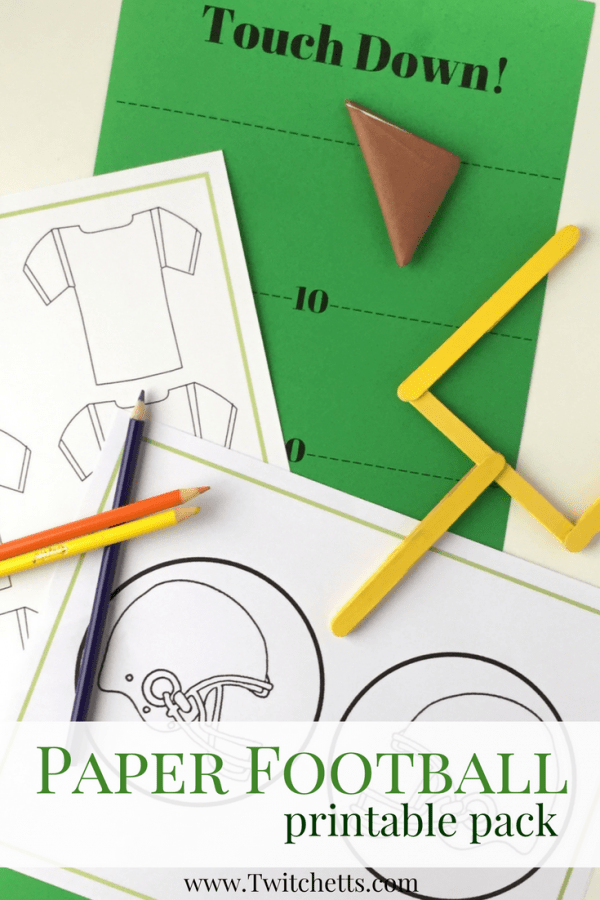 Paper Football and Football Decorations for your Sports Party - Twitchetts