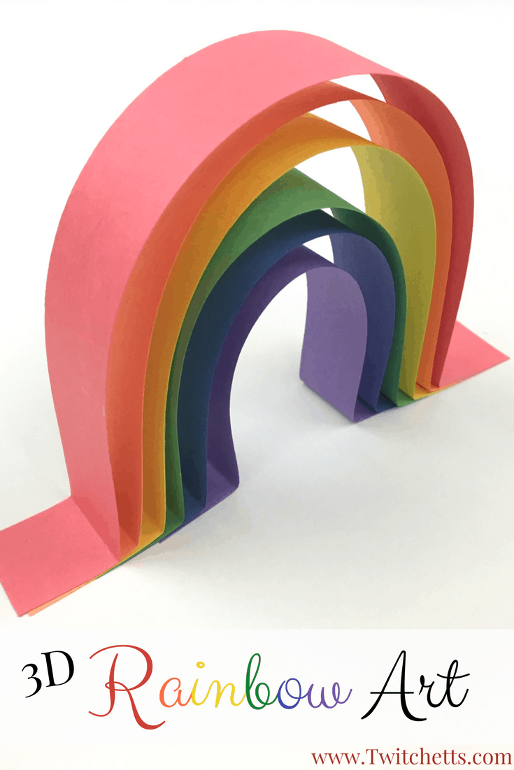 How to make simple 3D rainbow art that is amazing - Twitchetts
