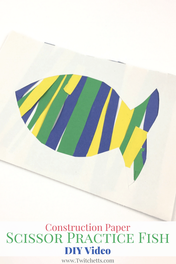 Construction Paper Scissor Practice Fish Video - Twitchetts