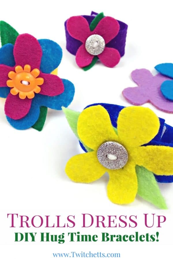 DIY Hug Time Bracelet ~ Add a hug time watch to your Trolls dress up!