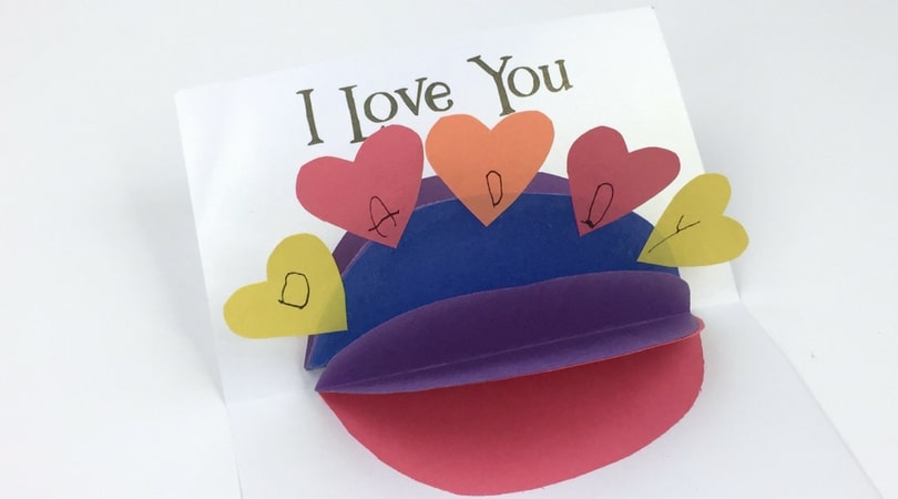 Construction Paper 3D Card for Dad Video - Twitchetts