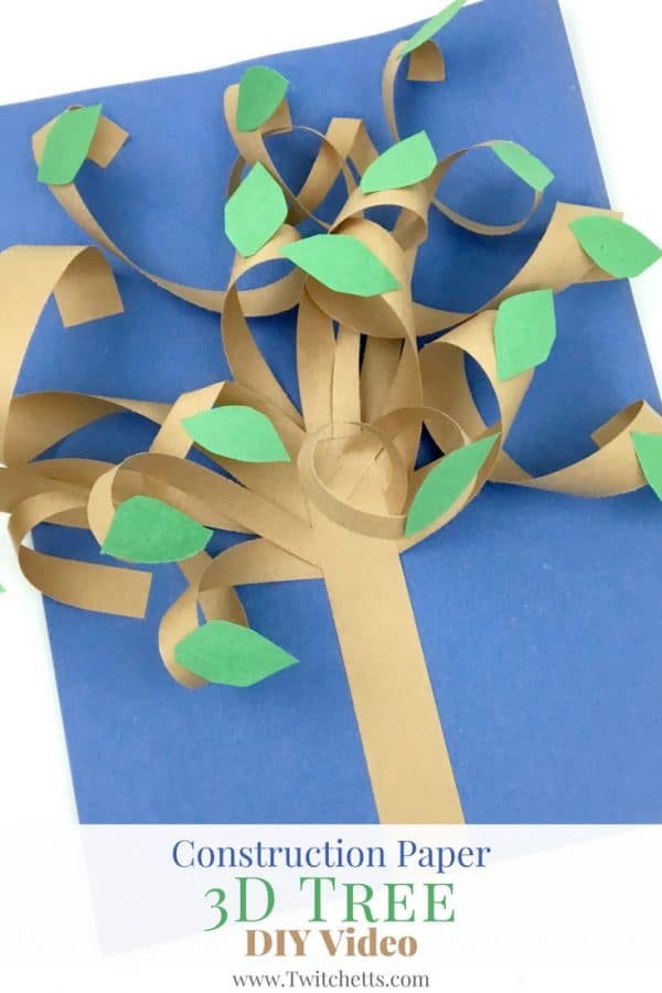 Construction Paper 3D Tree Video - Twitchetts