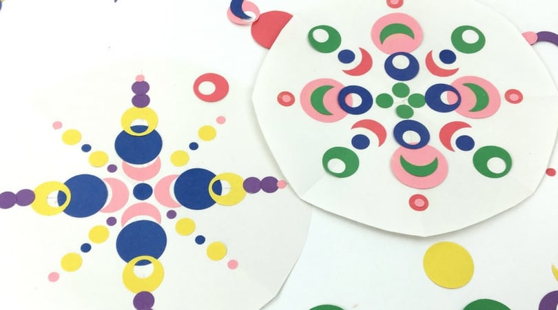 Construction Paper Mandala Craft Video - Twitchetts
