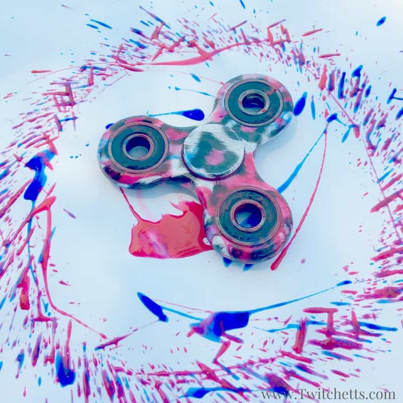 How to make easy firework art with fun fidget spinners
