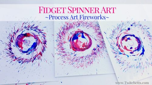 How to make easy firework art with fun fidget spinners