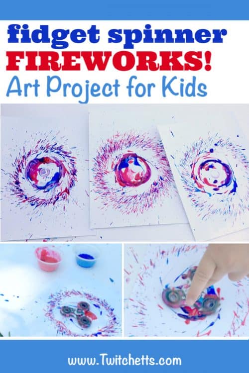 How to make easy firework art with fun fidget spinners