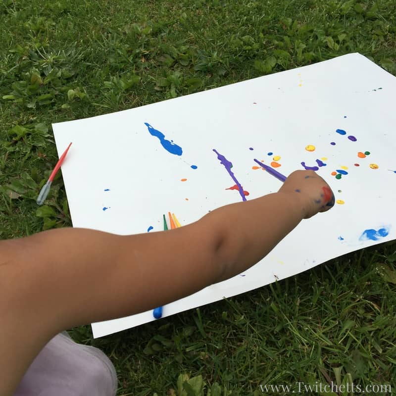 Splatter Paint ~ Process Art for Kids - Twitchetts