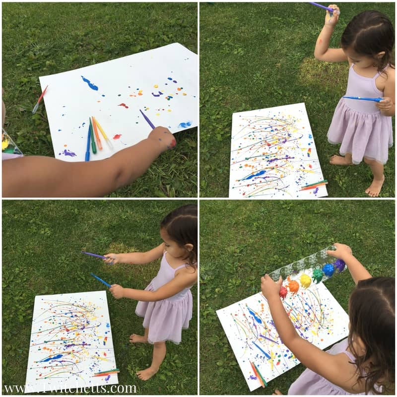 Splatter Paint ~ Process Art for Kids - Twitchetts