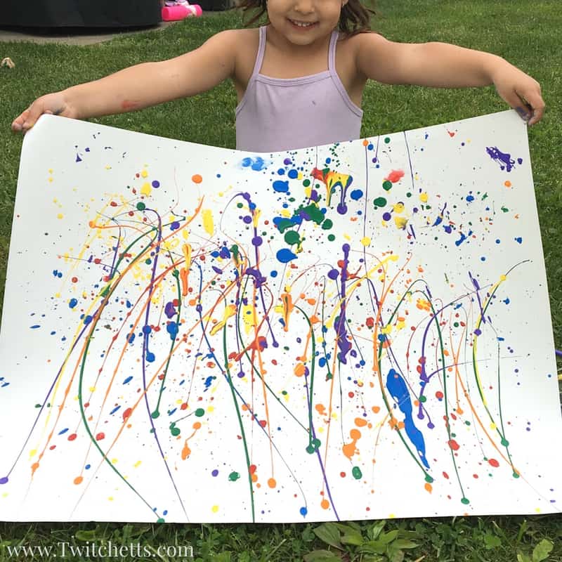 Splatter Paint ~ Process Art for Kids - Twitchetts