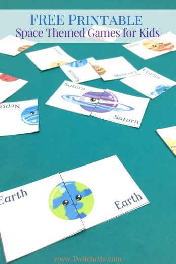 Printable Space Themed Games ~ Solar System For Preschoolers - Twitchetts