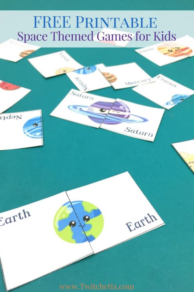 Printable Space Themed Games ~ Solar System For Preschoolers - Twitchetts