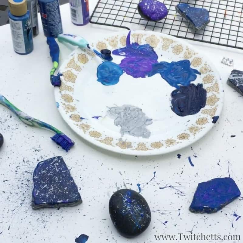 Space Rocks ~ Rock Painting Ideas for Kids - Twitchetts
