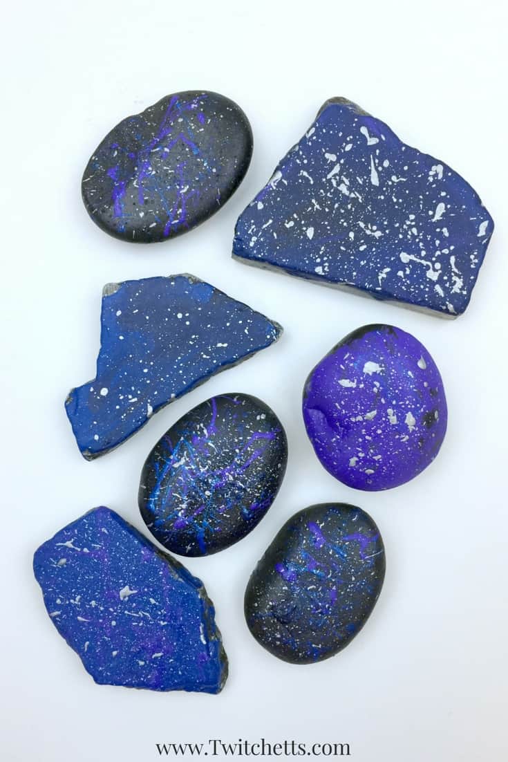 Space Rocks ~ Rock Painting Ideas for Kids - Twitchetts