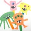 How to make a simple construction paper monster craft - Twitchetts