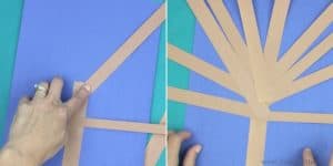 How to make an easy 3D fall construction paper tree - Twitchetts