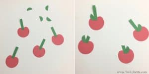 How to make a 3D apple tree craft using construction paper - Twitchetts