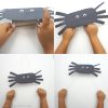 Climbing Construction Paper Spiders ~ Halloween Crafts for Kids
