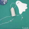 How to make fun flying construction paper ghosts - Twitchetts