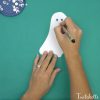 How to make fun flying construction paper ghosts - Twitchetts