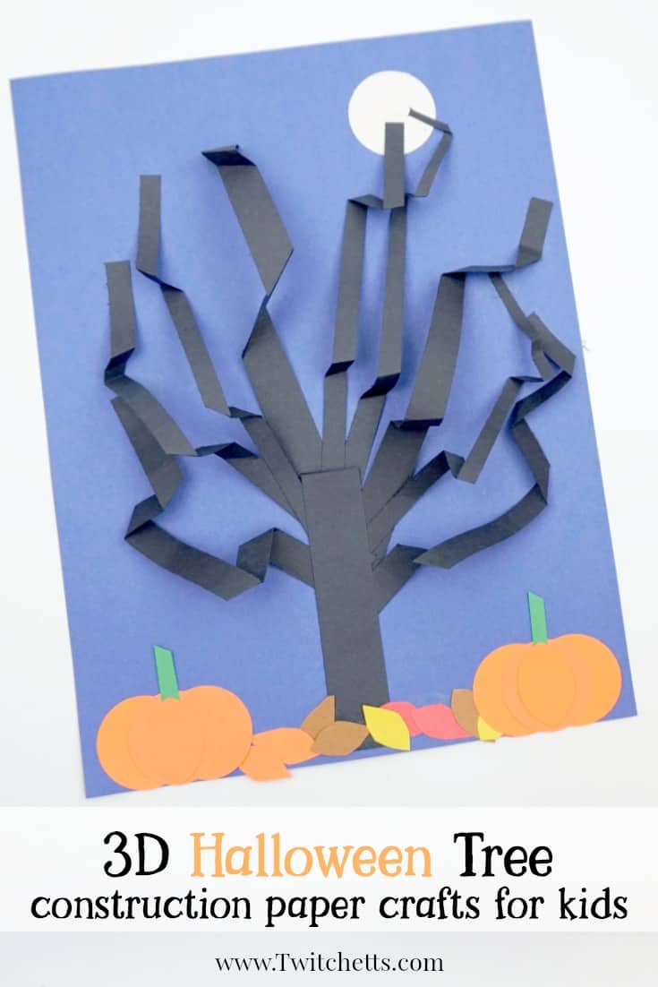 How to make an amazing 3D Halloween tree out of construction paper