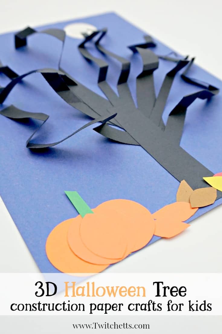 How to make an amazing 3D Halloween tree out of construction paper