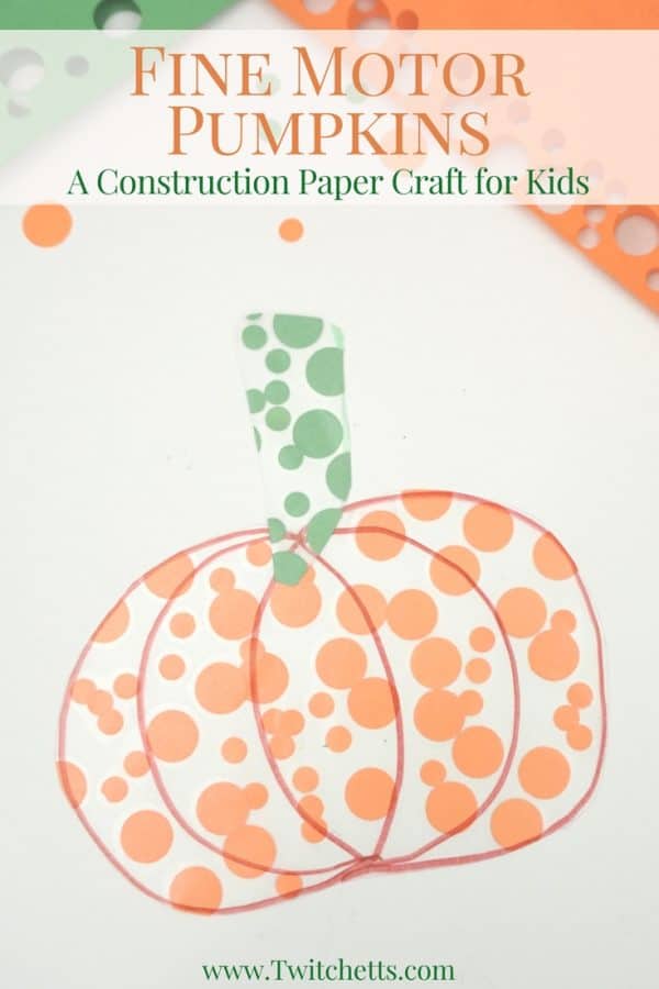 Pumpkin Themed Fine Motor Activity ~ Pumpkin Suncatcher - Twitchetts