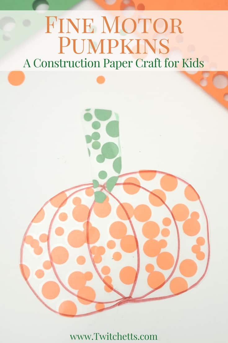 Pumpkin Themed Fine Motor Activity ~ Pumpkin Suncatcher - Twitchetts
