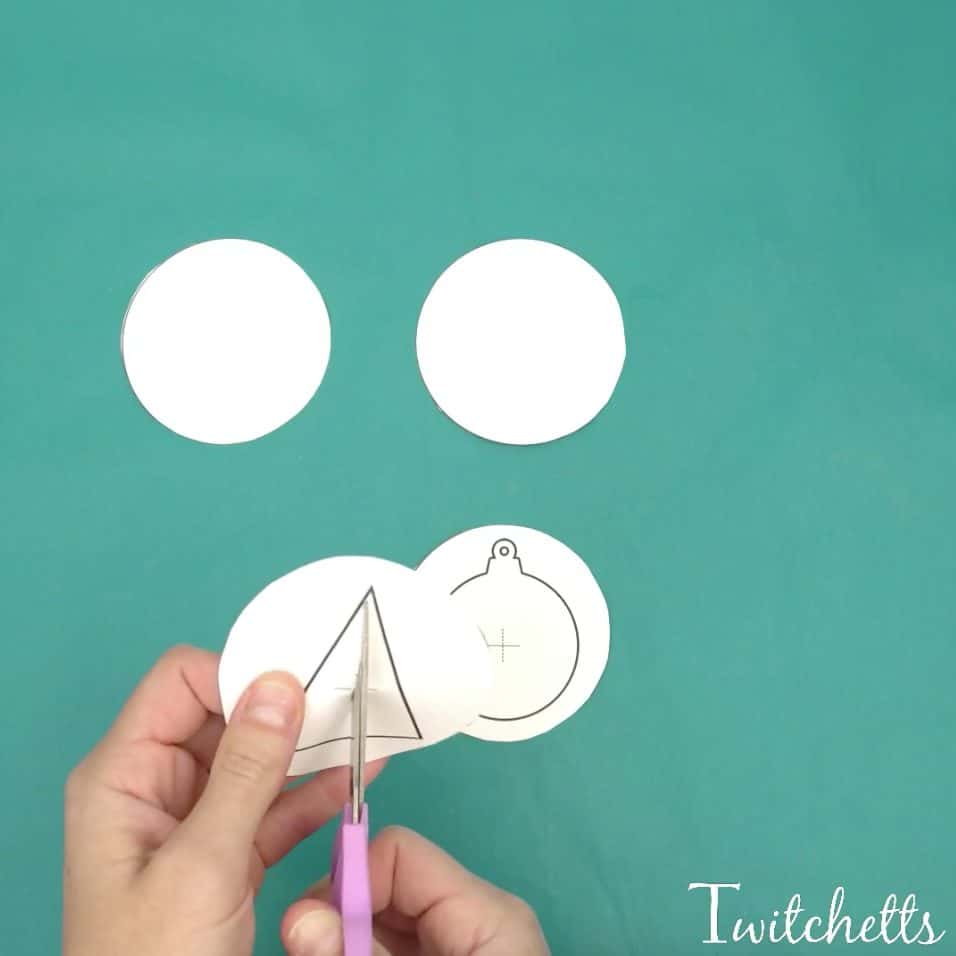 3 easy classroom Christmas ornament crafts made with 1 template