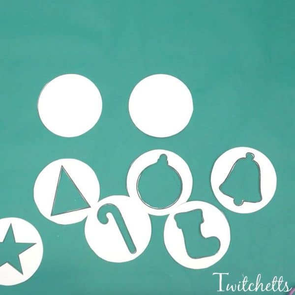 3 easy classroom Christmas ornament crafts made with 1 template