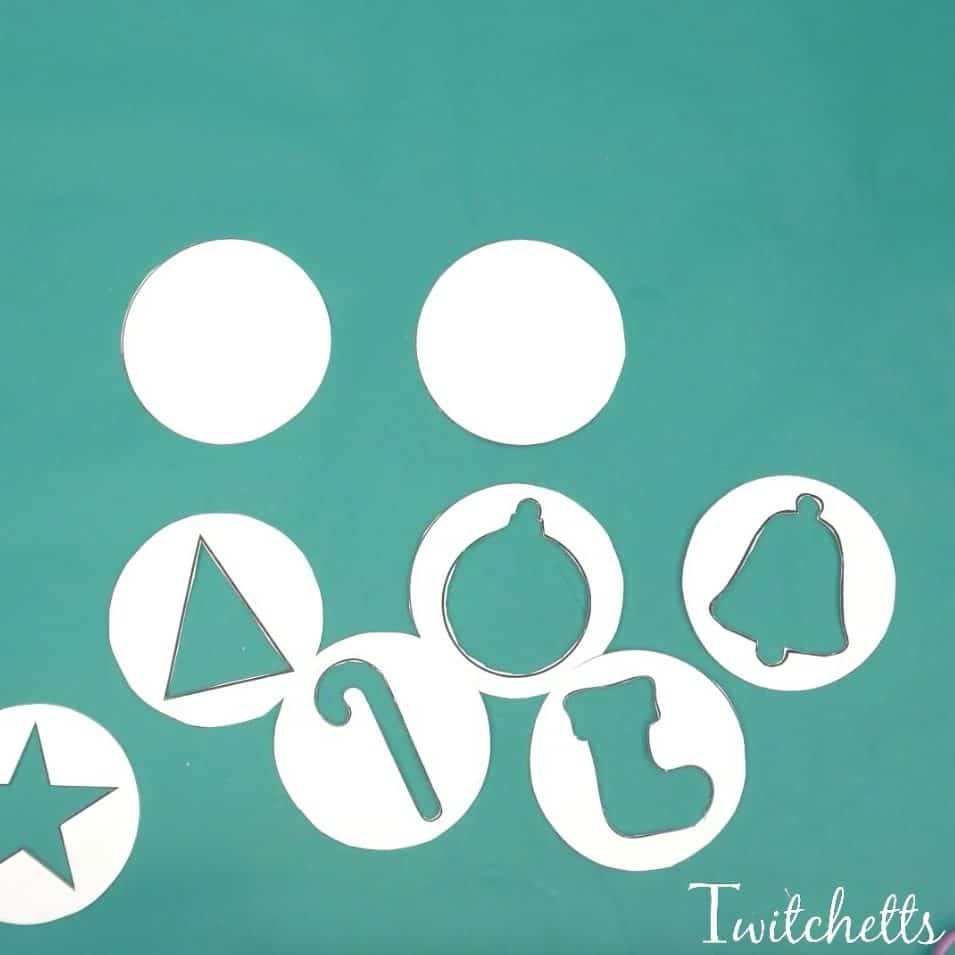 3 easy classroom Christmas ornament crafts made with 1 template
